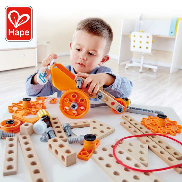 Hape科学物理实验进阶套益智玩具套装4岁过家家学龄前男女孩拆装_虎窝淘