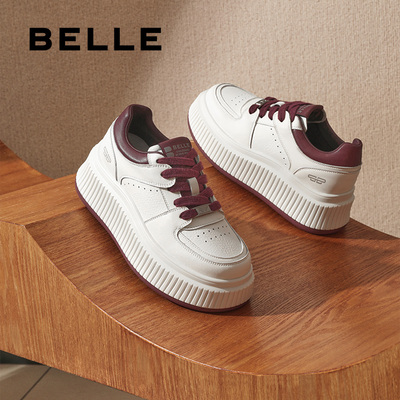 百搭厚底百丽鞋女年糕新款鞋子