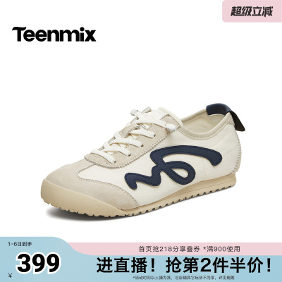 天美意2026夏新款商场同款运动系带休闲百搭女德训鞋BM891BM6