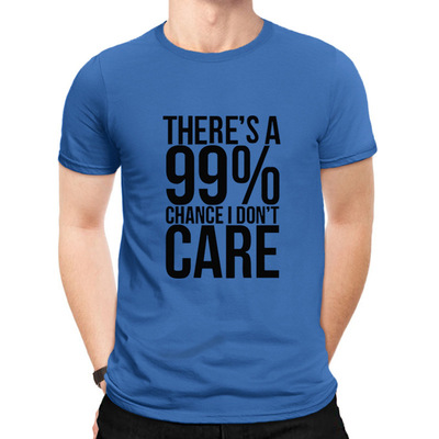 时尚短袖印花中青年休闲纯棉T恤