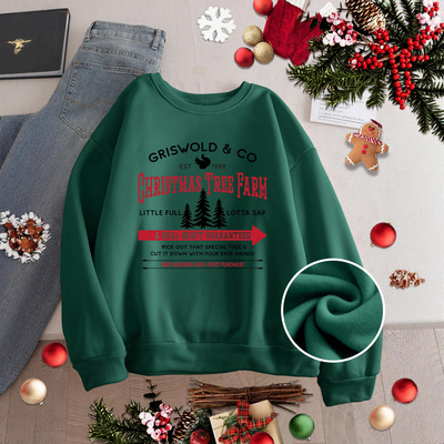 womens hoodies ladies sweater tops女卫衣圣诞节休闲字母卫衣