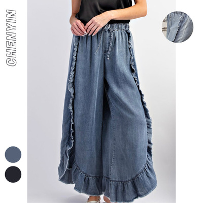 stylish denims pants y2k jeans american trousers ins新款欧美