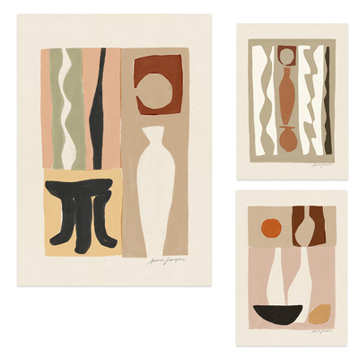 paper collective进口丹麦Sacrée Frangine几何图形原版装饰画