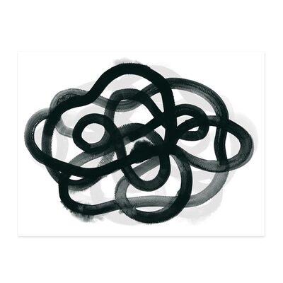 liveart简约水墨线条leemo装饰画