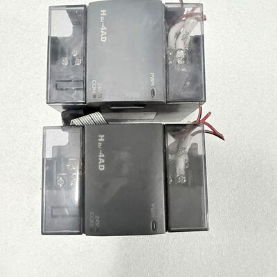 汇川PLC扩展模块、H2U-4AD、24V供电、拆机件、成色
