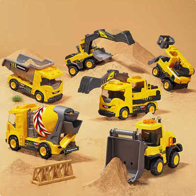 正版灯光儿童玩具工程车油罐车