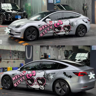 HelloKitty特斯拉model3modelY蔚来et5埃安车贴定制汽车装饰贴画