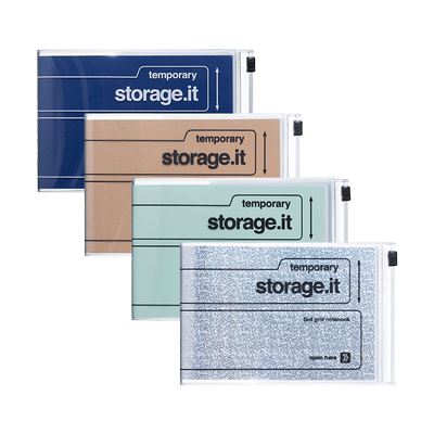 MARK'S storage.it横款A6PVC收纳功能封皮点阵方格内页笔记本记事本可替换内芯NEO AGENDA原创手帐纸