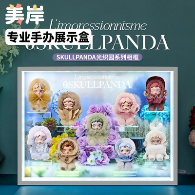 光织园系列手办收纳盲盒展示盒适用泡泡玛特SKULLPANDA架柜场景框