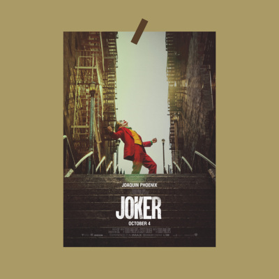 Joaquin Phoenix 小丑 Joker 电影海报墙贴 宿舍房间装饰画报挂画