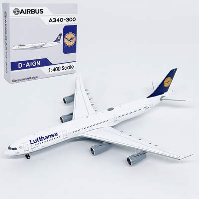 AV 1:400汉莎航空A340-300客机D-AIGM/AIFC飞机模型合金仿真摆件