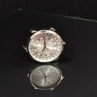 日晷中国汉风汉字时辰表盘个性小众格调雅观男士手表扫秒走时石英