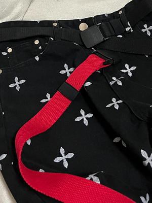 F383男女同款嘻哈帆布