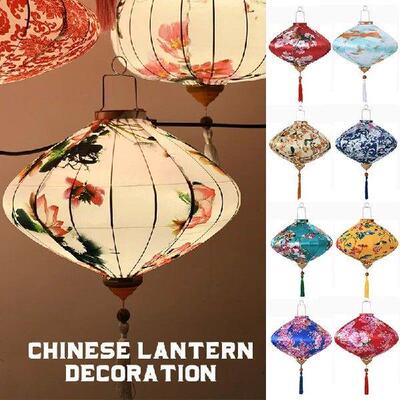 Chinese Style Silk Lantern 12/14inch Ancient Palace Lantern
