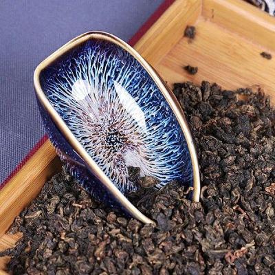 Retro Ceramic Tea Shovel Tea Scoop Holder Teaspoon