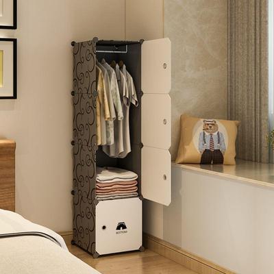 Bedroom simple wardrobe plastic clothes finishing cabinet