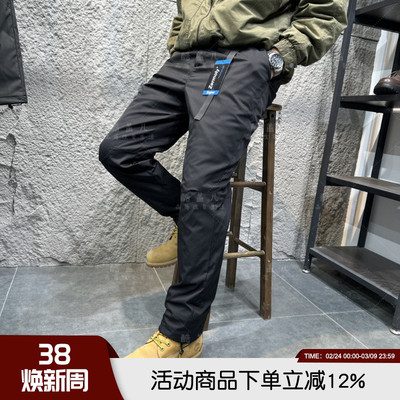 高端男防风雨加棉加绒加厚休闲裤