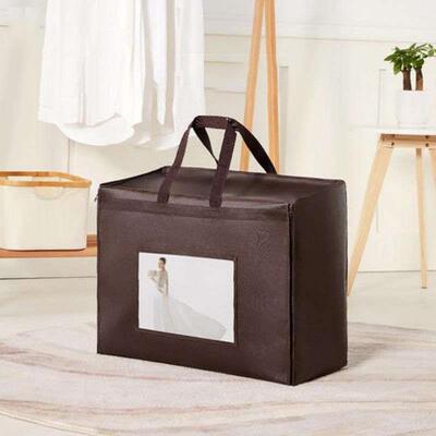 Portable Folding Wedding Dust Covers Large Long Tail Transpa