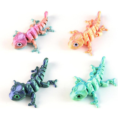 3D打印变色龙仿真眼球摆件玩具