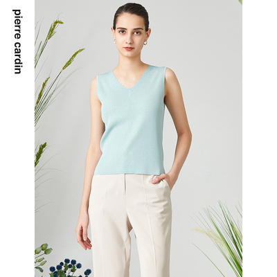皮尔卡丹女装无袖针织背心