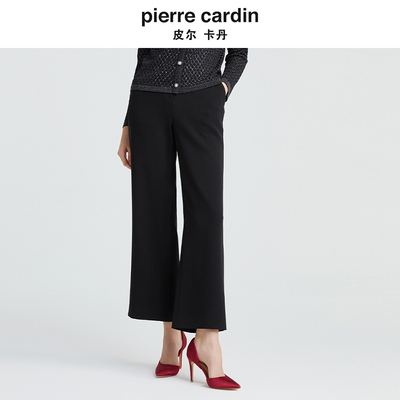 商场同款皮尔卡丹女装时尚单品简约干练阔腿西裤P4332T4989B0