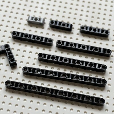 兼容乐国产积木科技配件71710 1x15转向臂 15孔转向梁散件