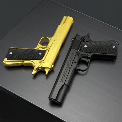 1:2.05合金军模M1911玩具手枪全金属模型 仿真抛壳玩具枪不可发射