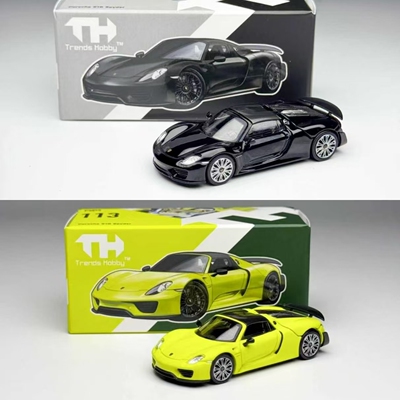 Trends Hobby TH 1:64 保时捷 918 spyder 可开前盖 合金汽车模型