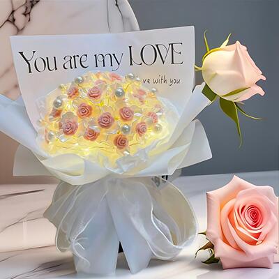 不凋谢玫瑰花束DIY手工材料包｜