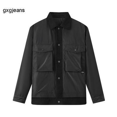 gxg.jeans男装秋冬热销翻领短款羽绒服J24XD254037