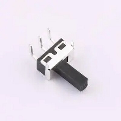 SS12D11-WG12 柄长12mm 弯插双档 滑动开关 插件 滑动开关