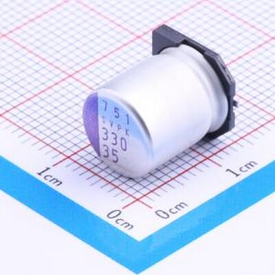 35SVPK330M 固态电容 330uF ±20% 35V SMD,D10xL12.6mm