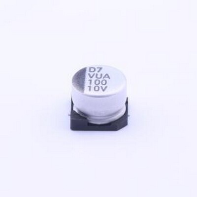 VUA101M1ATR-0806L 贴片型铝电解电容 100uF ±20% 10V SMD,D8xL6