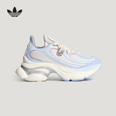 adidas阿迪达斯三叶草「浮蝶鞋」女OZVENUZ厚底清新老爹鞋 LA3789