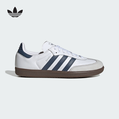 adidas阿迪达斯三叶草T头鞋2025夏女小白鞋SAMBA OG德训鞋JH5688
