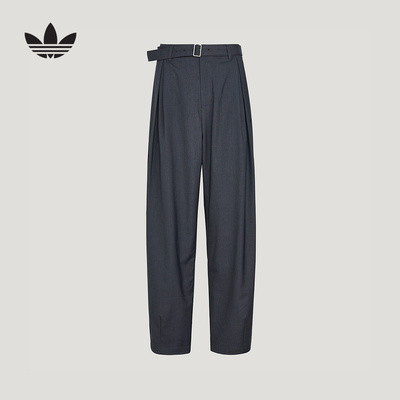 adidas阿迪达斯三叶草静奢甄选系列运动裤2026春男梭织长裤KU8910