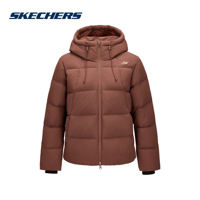 Skechers斯凯奇女外套冬季防风保暖短款羽绒服夹克P425W052-05ZZ