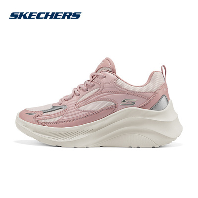 Skechers斯凯奇25秋女士糕糕鞋厚底轻质透气运动鞋 117523/PNK