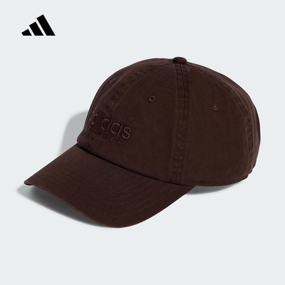 adidas阿迪达斯遮阳软顶棒球帽2025秋男女鸭舌棉质运动帽 JX5763