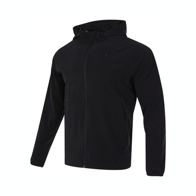 NIKE耐克男子2023秋季新款运动服黑色休闲夹克连帽外套FB7552-010