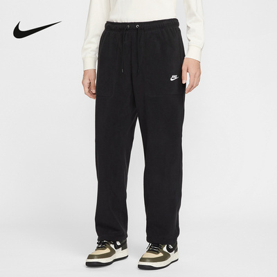 Nike耐克男裤子25冬新款摇粒绒运动裤保暖刺绣收口长裤HV1349-010
