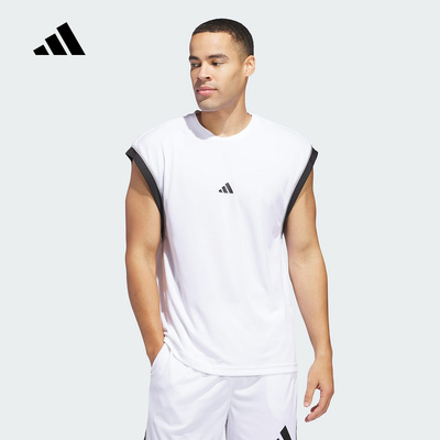 adidas阿迪达斯新款2025夏男无袖背心坎肩运动训练健身 JN4724