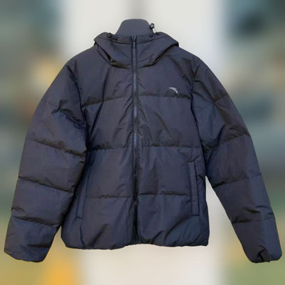 正品安踏宽松防泼水保暖羽绒服女