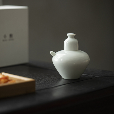 草木祠小酌一人独饮酒具套装小巧陶瓷酒壶酒杯酒器礼盒清酒白酒杯