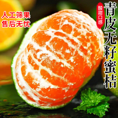 宜昌蜜橘青皮无籽桔子早熟柑子新鲜橘子孕妇水果当季桔子9斤柑橘