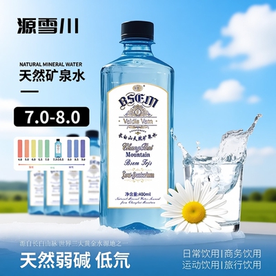 长白山天然矿泉水400ml*12瓶原水