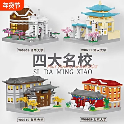 四大名校清华北京武汉大学积木