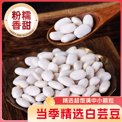 新豆白芸豆 优质雪豆大白豆炖猪脚火锅豆 粉糯易煮