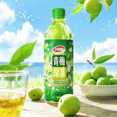 达利青梅绿茶500ml多规格茶饮料