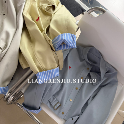 公司货。质量超赞！少量优质。斜纹材质短风衣立领春款外套9290CR